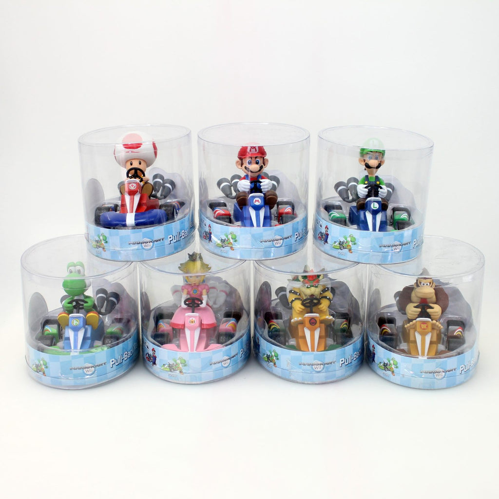 Super Mario Pull Back Kart Racer Car Figures Toy – Happy Kong NZ