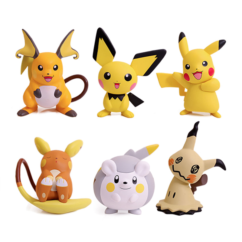 Pichu Pikachu Raichu Family