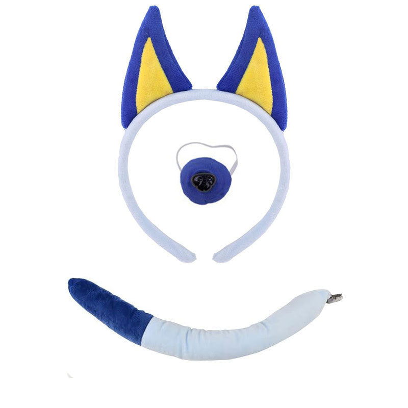 Bluey Dress-Up Set – Includes Ear Headband, Nose, and Tail – Happy Kong NZ