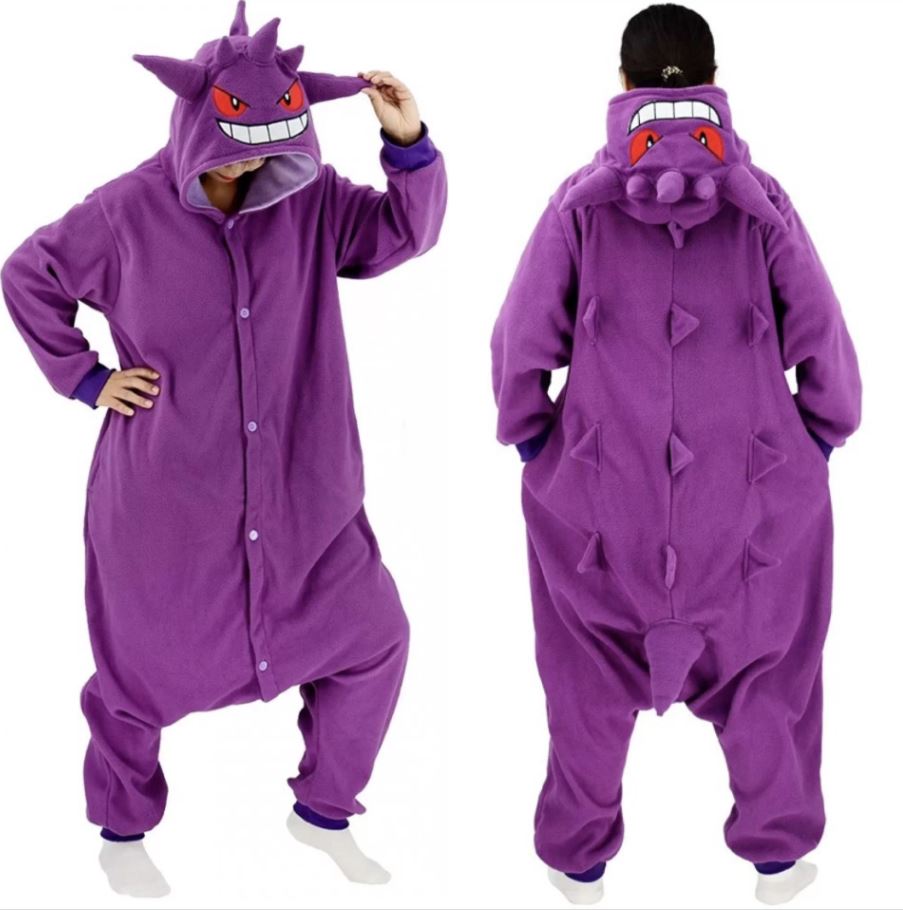 Pokemon Gengar Onesie Animal Kigurumi Costumes for Adults – Happy Kong NZ