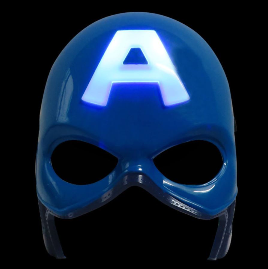 Captain America Led light up Mask - Plastic mask – Happy Kong NZ
